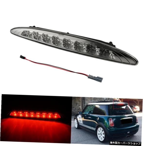 クリアレンズLEDハイレベルサードブレーキストップライトミニクーパーR50R532001-2006  Clear Lens LED High Level Third Brake Stop Light For Mini Cooper R50 ...