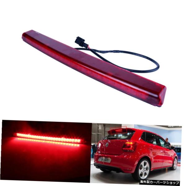 ANGRONG赤色LEDリアハイレベルブレーキストップライトVWゴルフMK5GTIR32パサートR36ポロ9N ANGRONG Red LED Rear High Level Brake Stop Light For VW Golf MK5...