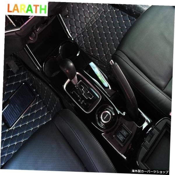 塗装ブラックスティックギアシフトレベルベースフロントウォーターカップホルダーキャップトリムカーオートカバースタイリング三菱アウトランダー2016 Paintings Black Stick Gear Shift Level Base Fro...