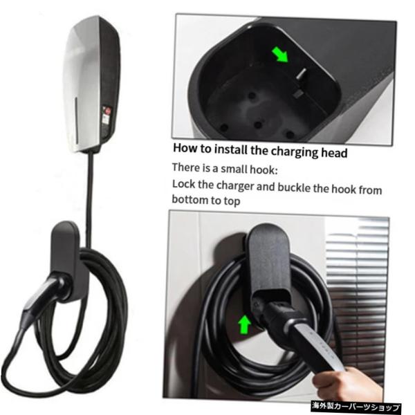 テスラケーブルオーガナイザー用ウォールマウント充電ケーブルブラケットラックモデル3XSY充電ガンドロップシッピング用の安定した吊り壁 For Tesla Cable Organizer Wall Mount Charging Cable B...