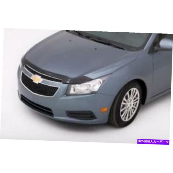 バグシールド AVS Aeroskin控えめなアクリルフードシールド - 11-15シボレークルーズの煙 AVS Aeroskin Low Profile Acrylic Hood Shield - Smoke for 11-15 Chev...