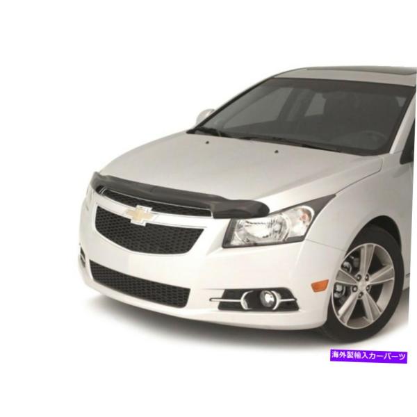 バグシールド AVS 11-15はシボレークルーズカーフレクターロープロファイルフードシールド-Smoke -20419に適合します AVS 11-15 fits Chevy Cruze Carflector Low Profile Hoo...