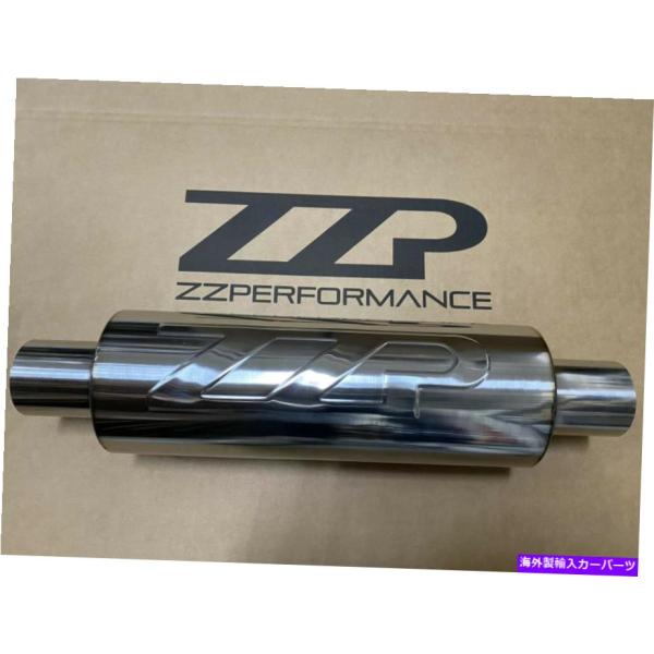 マフラー Zzperformance 2.5 "Resonator 5"ラウンドマフラー14 "ボディ20"ロング12866 ZZPerformance 2.5" Resonator 5" round muffler 14" body 20...