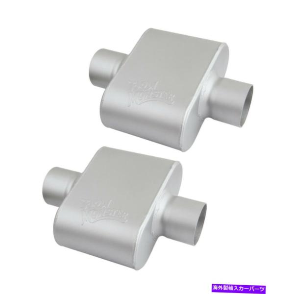 マフラー フローモンスターストリートオフロードスーパー10マフラーアルミニ化2.25 "センターペア FLOWMONSTER STREET OFFROAD SUPER 10 MUFFLER ALUMINIZED 2.25" CENTER C...