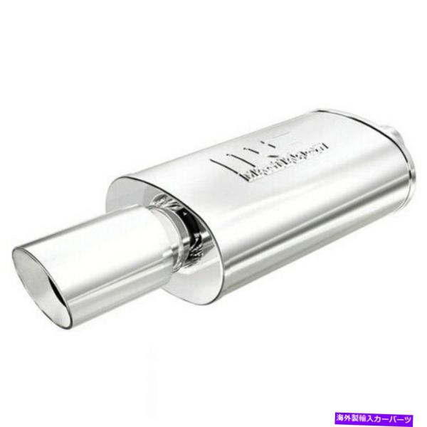 マフラー Magnaflow Muffler W Tip SS Center 5 x 8インチボディ2.25 "インレット4"アウトレット14851 Magnaflow Muffler w Tip SS Center 5 X 8 inch ...