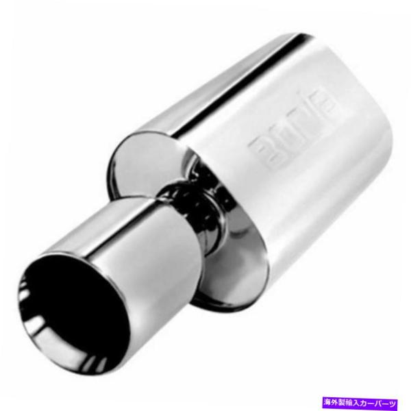 マフラー Borla 40061-ブーマーシリーズWailtailステンレス鋼の楕円形レースマフラー Borla 40061 - Boomer Series Wailtail Stainless Steel Oval Race Muffler