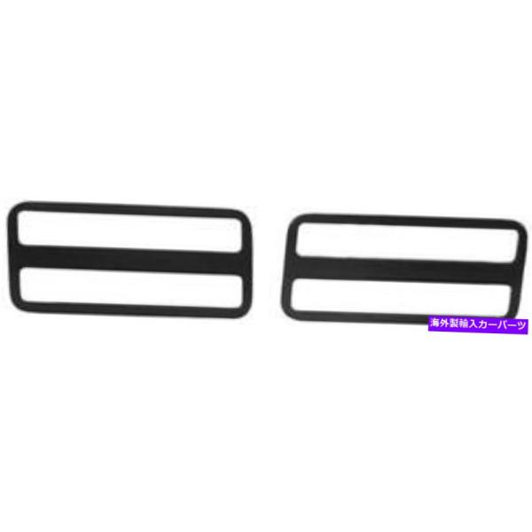 サイドマーカー 1970-81 Firebird Front/ Lear Side Marker Bezel Black-ペアNew DII 1970-81 Firebird Front/ Rear Side Marker Bezel Bl...