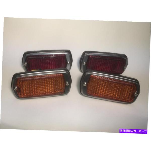 サイドマーカー Datsun Amber＆Red Front + Lear Sideマーカー-240Z/260Z/280Z/510/120y Datsun Amber &amp; Red Front + Rear Side Markers ...