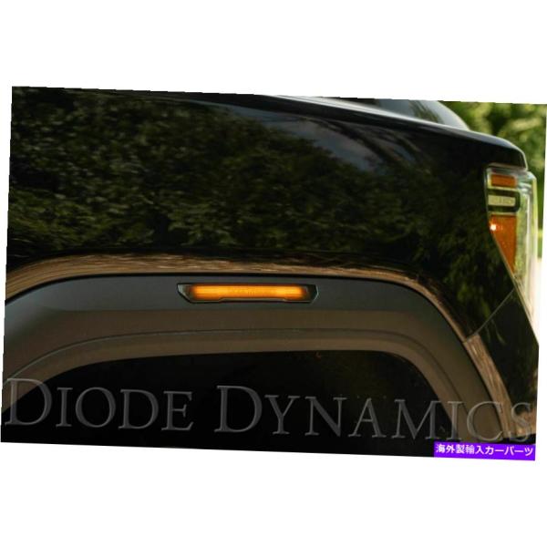 サイドマーカー ダイオードダイナミクスDD5127スモークLEDサイドマーカー2020-2021 GMC Sierra 2500 3500 HD Diode Dynamics DD5127 Smoked LED Sidemarkers 20...