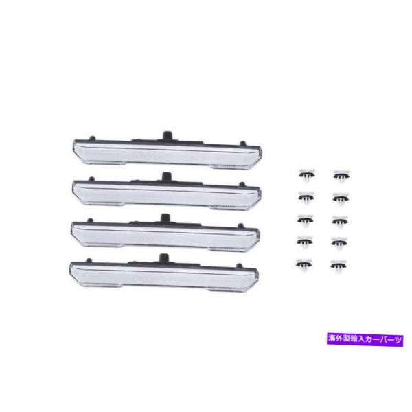 サイドマーカー ダイオードダイナミクス2020-2021に適合GMC Sierra 2500 3500 HD LED Sidemarkersクリアセット Diode Dynamics 2020-2021 Fits GMC Sierra 25...