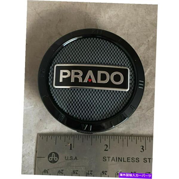 クロームカバー プラドミラニホイールリムハブカバーブラックセンターキャップC901 C9012 C229-1クロックフェイス Prado MILANNI Wheel Rim Hub Cover Black Center Cap C901 C...