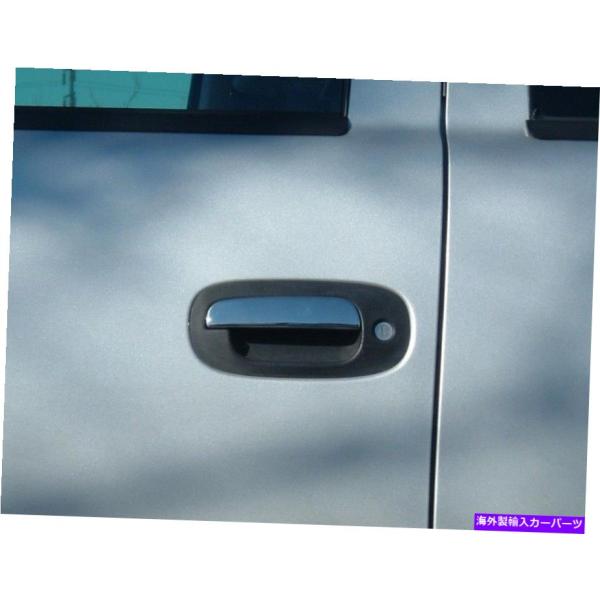 クロームカバー 1974-2004ダッジダコタステンレススチールクロムドアハンドル4レバーカバー 1974-2004 Dodge Dakota Stainless Steel Chrome Door Handle 4 Levers Cover