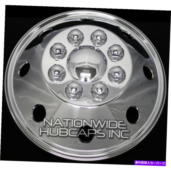 クロームカバー 1-16.5 "Chrome RV Mothhomeデュアルホイールシミュレーターリムハブキャップカバーバントラック 1 - 16.5" CHROME RV MOTORHOME Dual Wheel Simulators R...