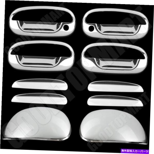 クロームカバー クロムミラーキャップドアハンドルカバーPSG KH FORD F-150ピックアップ97-03 Chrome Mirror Cap Door handles covers psg kh for FORD F-150 Pick...