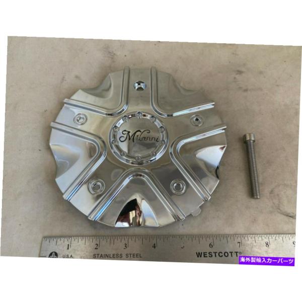 クロームカバー 新しいミラニ458ホイールリムクロムハブカバーハブキャップセンターキャップC458キャップ NEW MILANNI 458 Wheel Rim Chrome Hub Cover Hubcap Center Cap C458-CAP