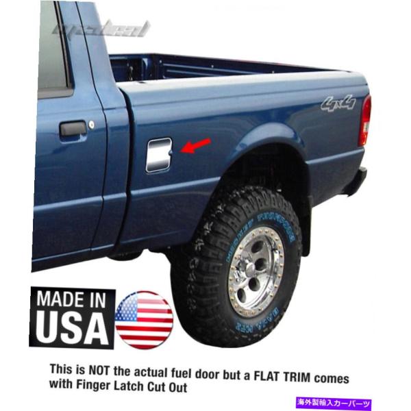 クロームカバー Tyger Fitts for 98-2011 Ford Ranger Gas Cap Chromeステンレス鋼燃料カバー TYGER Fits For 98-2011 Ford Ranger Gas Cap Chrome ...