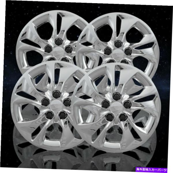クロームカバー オートリフレクションChrome5スプリットスポーク15 "2018-19シボレークルーズのホイールカバー Auto Reflections Chrome 5 Split Spoke 15" Wheel Covers for...