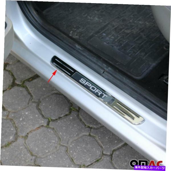 クロームカバー ホンダCR-Z Insight Chrome LEDスポーツドアシルカバープレートS.Steel 2 PCS For Honda CR-Z Insight Chrome LED Sport Door Sill Cover P...