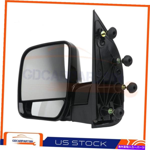 USミラー 2002年から2008年のフォードE150-E550バンドライバーサイドミラーマニュアルフォールドスムーズマニュアル For 2002-2008 Ford E150-E550 Van Driver Side Mirror Man...