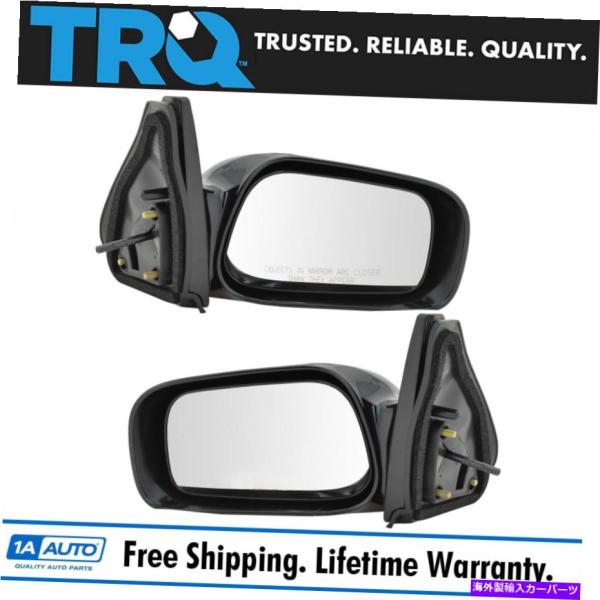 USミラー TRQマニュアルリモートサイドビューミラー左と右ペア03-08トヨタマトリックス TRQ Manual Remote Side View Mirrors Left &amp; Right Pair for 03-08 Toyot...