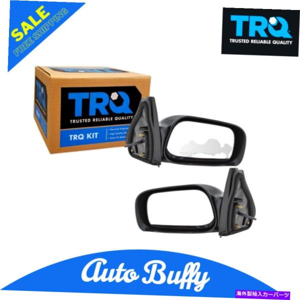 USミラー TRQマニュアルリモートサイドビューミラー左と右ペア03-08トヨタマトリックス TRQ Manual Remote Side View Mirrors Left &amp; Right Pair for 03-08 Toyot...