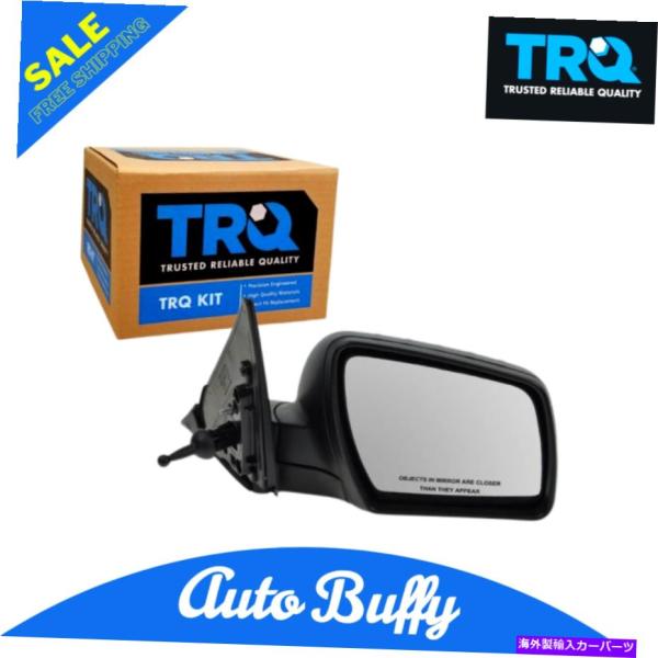 USミラー TRQサイドビューミラーマニュアル10-13ソウルのためのリモートテクスチャブラック乗客RH TRQ Side View Mirror Manual Remote Textured Black Passenger RH for ...