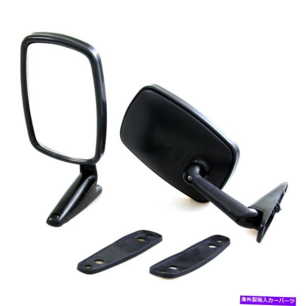 USミラー 1970-1980タルボットサンビームロータスヒルマンアベンジャーLH/RHブラックドアミラー2ピース 1970-1980 TALBOT SUNBEAM LOTUS HILLMAN AVENGER LH/RH BLACK DOO...