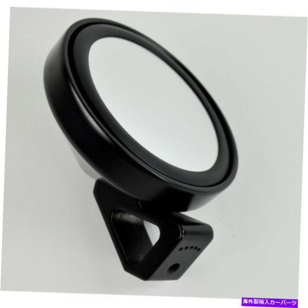 USミラー デラックスサイドミラー、concaveレンズと黒、それぞれ、砂丘＆VW Deluxe Side Mirror, Black with Concave Lense, Each, Dunebuggy &amp; VW