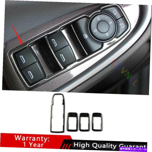Dashboard Cover シボレーマリブ用16-2021ブラックチタンガラス窓リフティングロックパネルトリム For Chevrolet Malibu 16-2021 Black Titanium Glass Window Lifti...