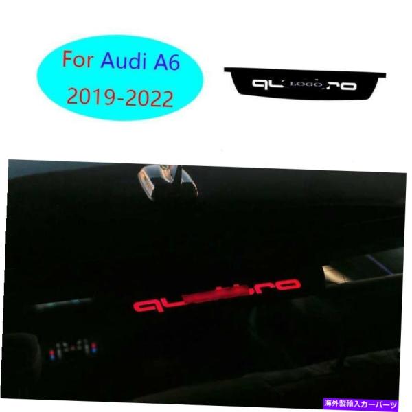 trim panel アウディA6 2019-2022光沢のある黒いPVCパネルハイブレーキランプカバートリム1PC Fit For Audi A6 2019-2022 Glossy Black PVC Panels High Brake ...