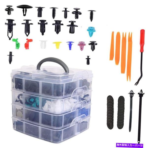 trim panel 723PCSカーボディプッシュピンリベットクリップドアトリムフェンダーバンパーパネルファスナーパーツ 723PCS Car Body Push Pin Rivet Clips Door Trim Fender Bump...