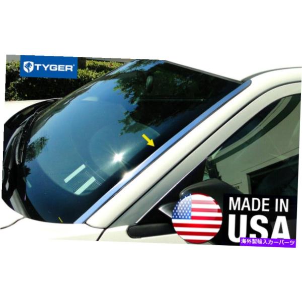 trim panel 05-10のタイガークライスラー300 300Cダッジマグナムフロントフロントガラスポストトリム2PC TYGER For 05-10 Chrysler 300 300C Dodge Magnum Front Wind...