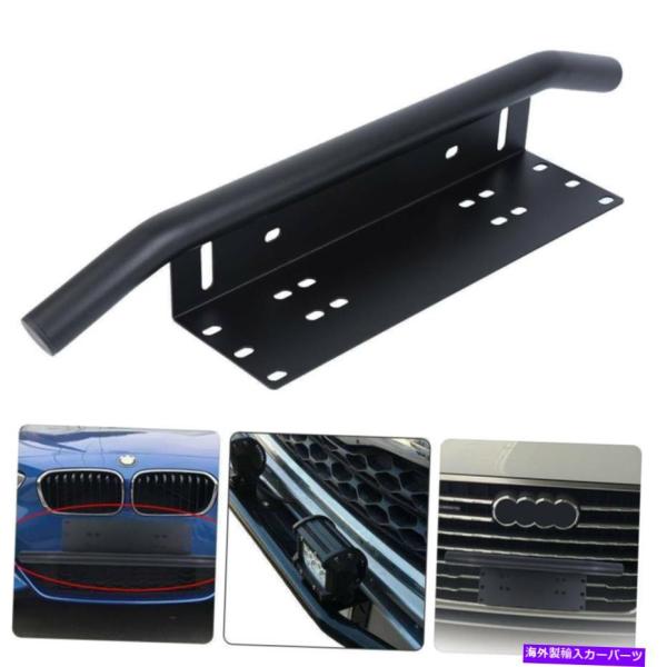 Bumper Bracket Ridgeyard車フロントバンパーのナンバープレートブルバーマウントブラケット用LEDライトバー Ridgeyard Car Front Bumper License Plate Bull Bar Mount...