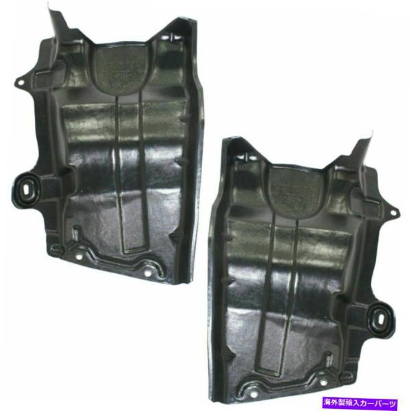Engine Splash Shield 2 LHとRH辺のエンジンスプラッシュシールドエプロンカバーセットは、日産クエストに適合します Engine Splash Shield Apron Cover Set Of 2 LH And RH...