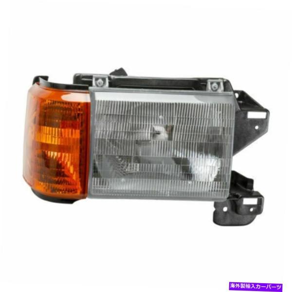 USヘッドライト FORD F-150トラック1987 1988 1998 1998 1998 1989 1998 1989 1990 1991 1991 Headlight W / BLK TRIM RIGHT FIT FOR FORD ...