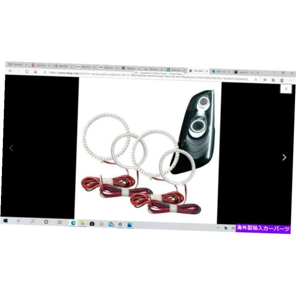 USヘッドライト Lamborghini Gallardo 04-12 SMD 6000KホワイトLEDのためのOracle Halo Lightリング Oracle Halo Light Ring For Lamborghini Gall...