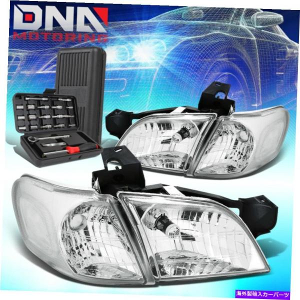 USヘッドライト 1997年から2005年のChevy VentureユーロChromeクリアサイドヘッドライトヘッドランプ+ツール FOR 1997-2005 CHEVY VENTURE EURO CHROME CLEAR SIDE HE...