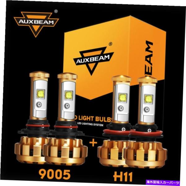 USヘッドライト AuxBeam 9005 + H11 LEDヘッドライトBulb Hi-Lo用Dodge RAM 1500 2500 3500 2009-2018 AUXBEAM 9005+H11 LED Headlight Bulb H...