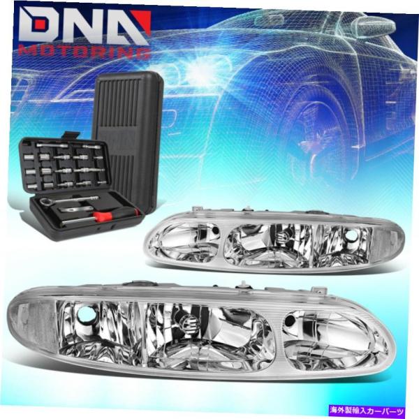 USヘッドライト 1999年から2004年のoldsmobile Alero Chromeハウジングクリアシグナルヘッドライトランプ+ツール FOR 1999-2004 OLDSMOBILE ALERO CHROME HOUSING CLE...