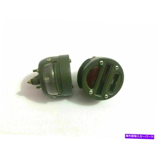 USテールライト 猫の目の後ろのテールライト4 '' 4ガラスウィリーズMBフォードGPWジープ CAT EYE REAR TAIL LIGHT 4'' WITH 4 GLASS WILLYS MB FORD GPW JEEP