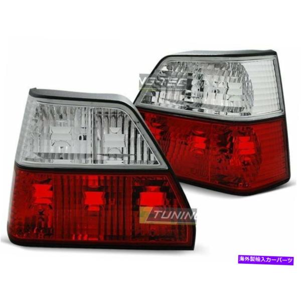 USテールライト VWゴルフ2 II 1983-1991赤ホワイトワールドワイドFreeship US LTVW95 XI Tail Lights for VW GOLF 2 II 1983-1991 Red White WorldWide...