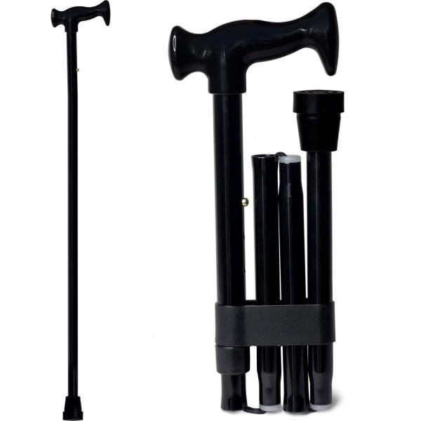 商品名: Duro-Med HealthSmart Adjustable Folding Fancy Cane with Ergonomic Handle and Rubber Tip, Black by Duro-Med DMI Adju...