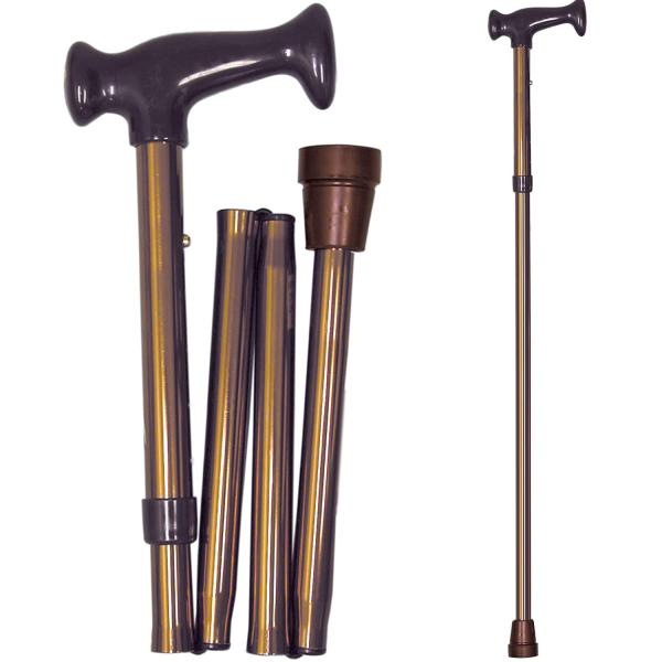 商品名: Duro-Med HealthSmart Adjustable Folding Fancy Cane with Ergonomic Handle and Rubber Tip, Bronze by Duro-Med DMI Adj...
