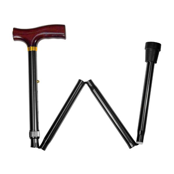 商品名: Carex Health Brands ウォルナットピストルとスゲ折りたたみ調節可能なハンドル杖ハンドル Carex Folding Adjustable Handle Cane with Walnut Handle - Fold...