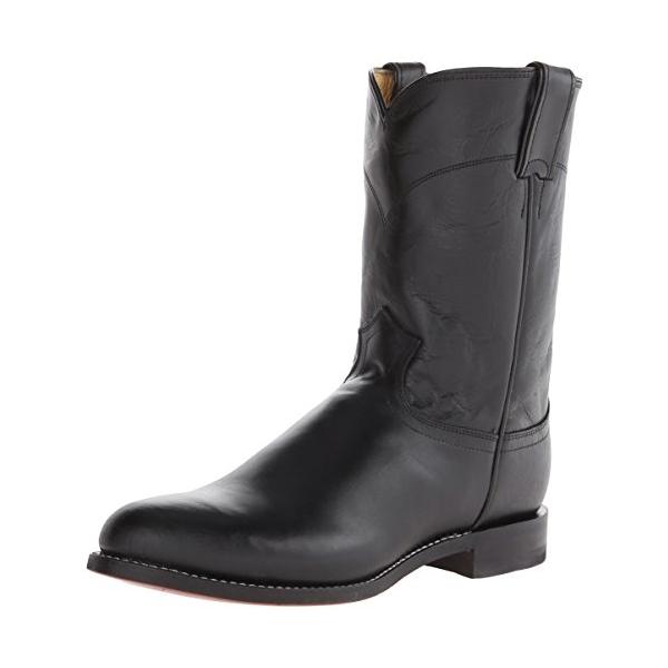 商品名: Justin メンズ Ropers 3133 ブラックレザー アッパー/ソール JFlex, ブラック, 11 Wide Justin Boot Company Men's Classic Black Kipskin Roper ...