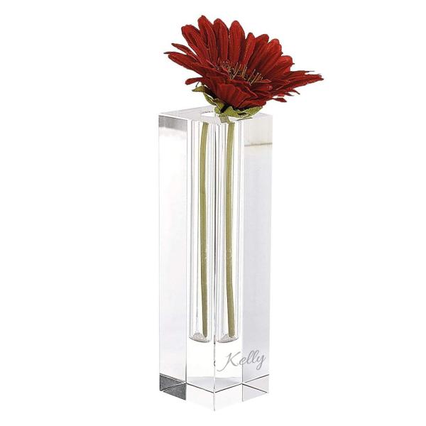 商品名:  Badash Optical Crystal Donovan 8.75" Vase, Personalized Crystal Vase, Engraved Flower Pot, Custom Crystal Giftブランド...