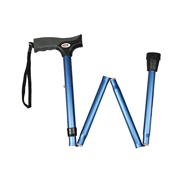 商品名: Carex Soft Grip Folding Cane, Metallic Blue by Carex Health Brands Carex Soft Grip Folding Cane - Foldable Walking ...