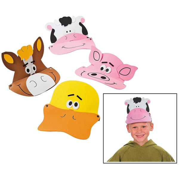商品名: Farm Animal Foam Visors (12 Pack) 21" Circ. by SmallToys [並行輸入品] Farm Animal Foam Visors (12 Pack) 21" Circ.ブランド: C...
