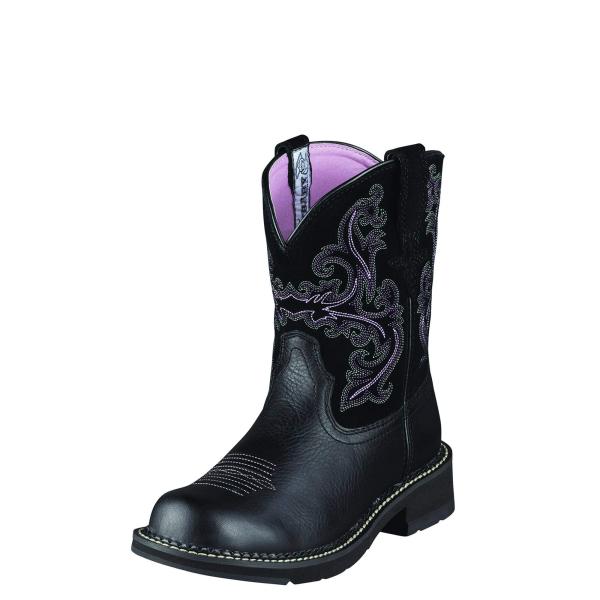 商品名: Ariat レディース Fatbaby II US サイズ: 7.5 womens_us カラー: ブラック Ariat Womens Fatbaby II Western Boot Black Deertan/Black 7.5...