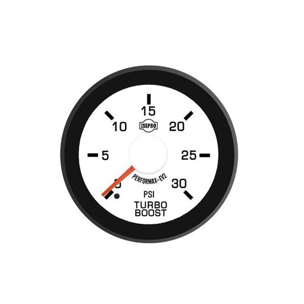 商品名:  ISSPRO R14333 EV? Electronic Turbo Boost 0-40 - Full Kit, White Face, Red Pointer, Black Bezel, White Hubブランド: ISS...
